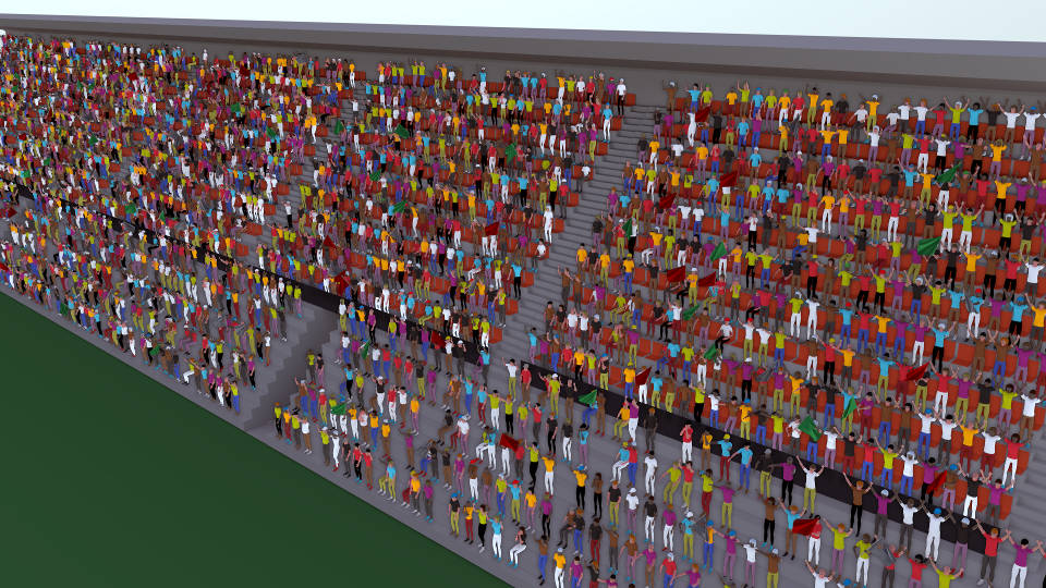 CrowdSim3D